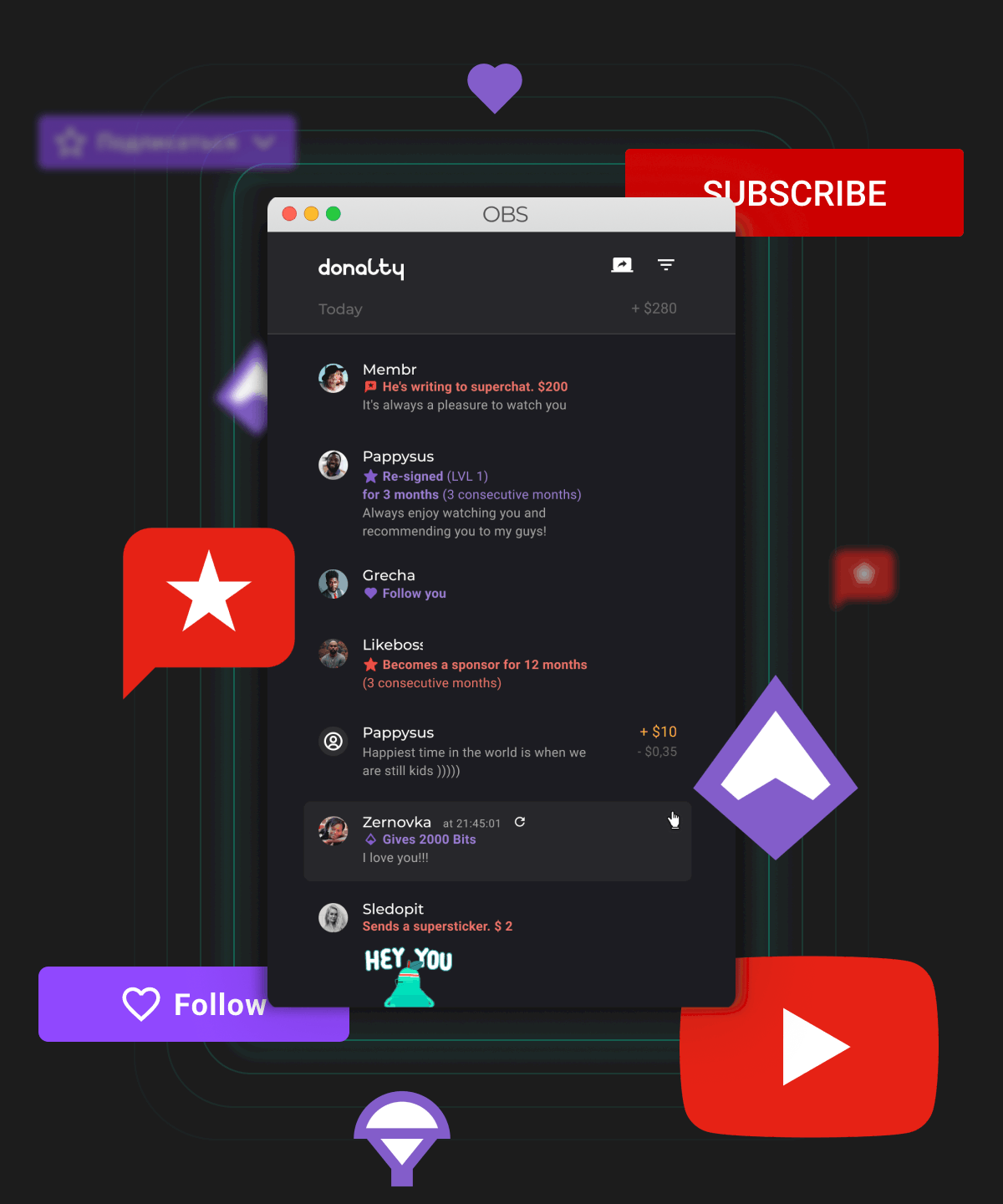 Streamer donation platform | Donatty