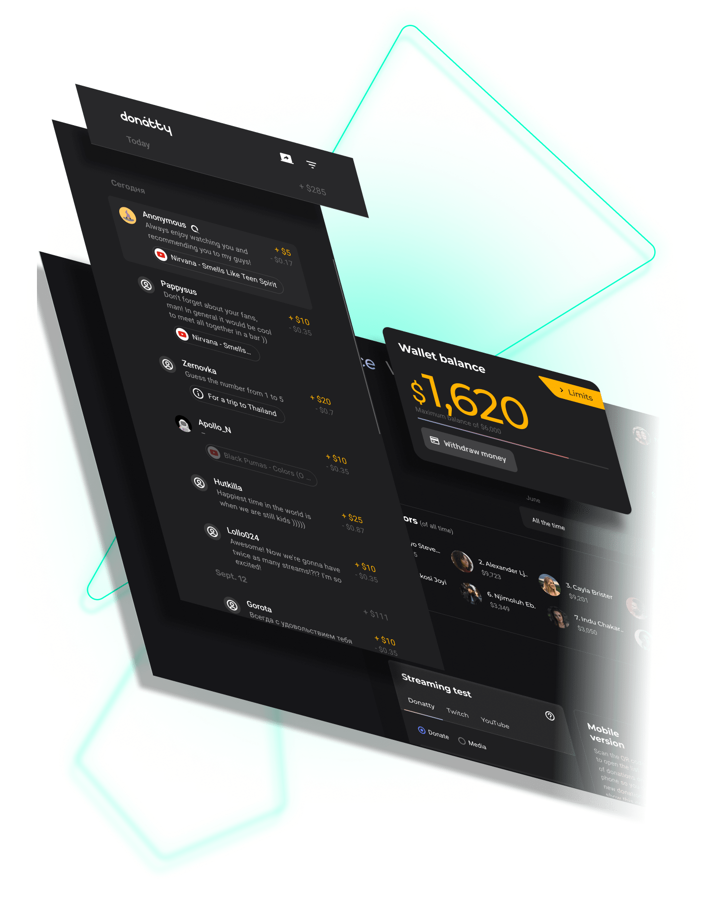 Streamer donation platform | Donatty